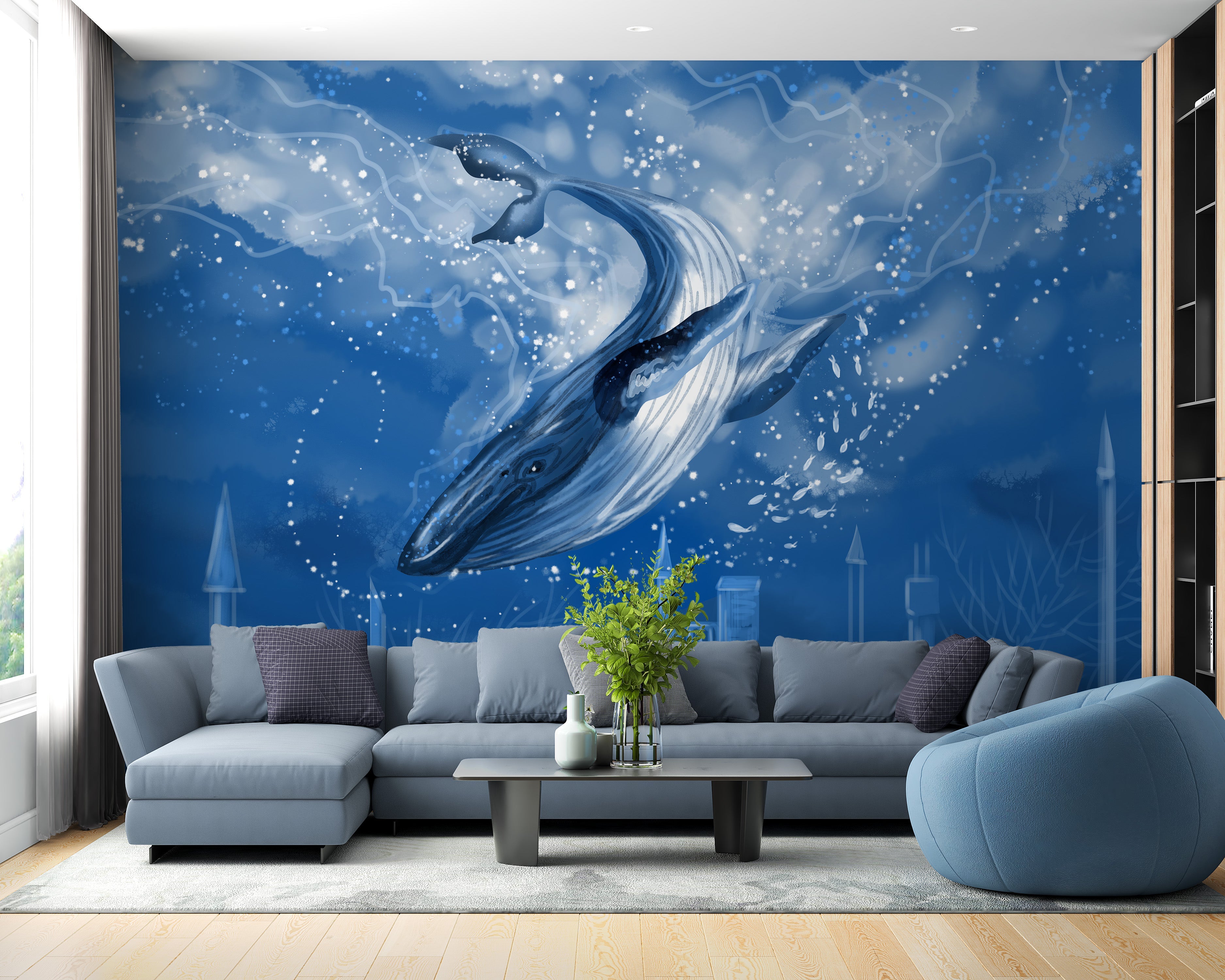 whale wallpaper