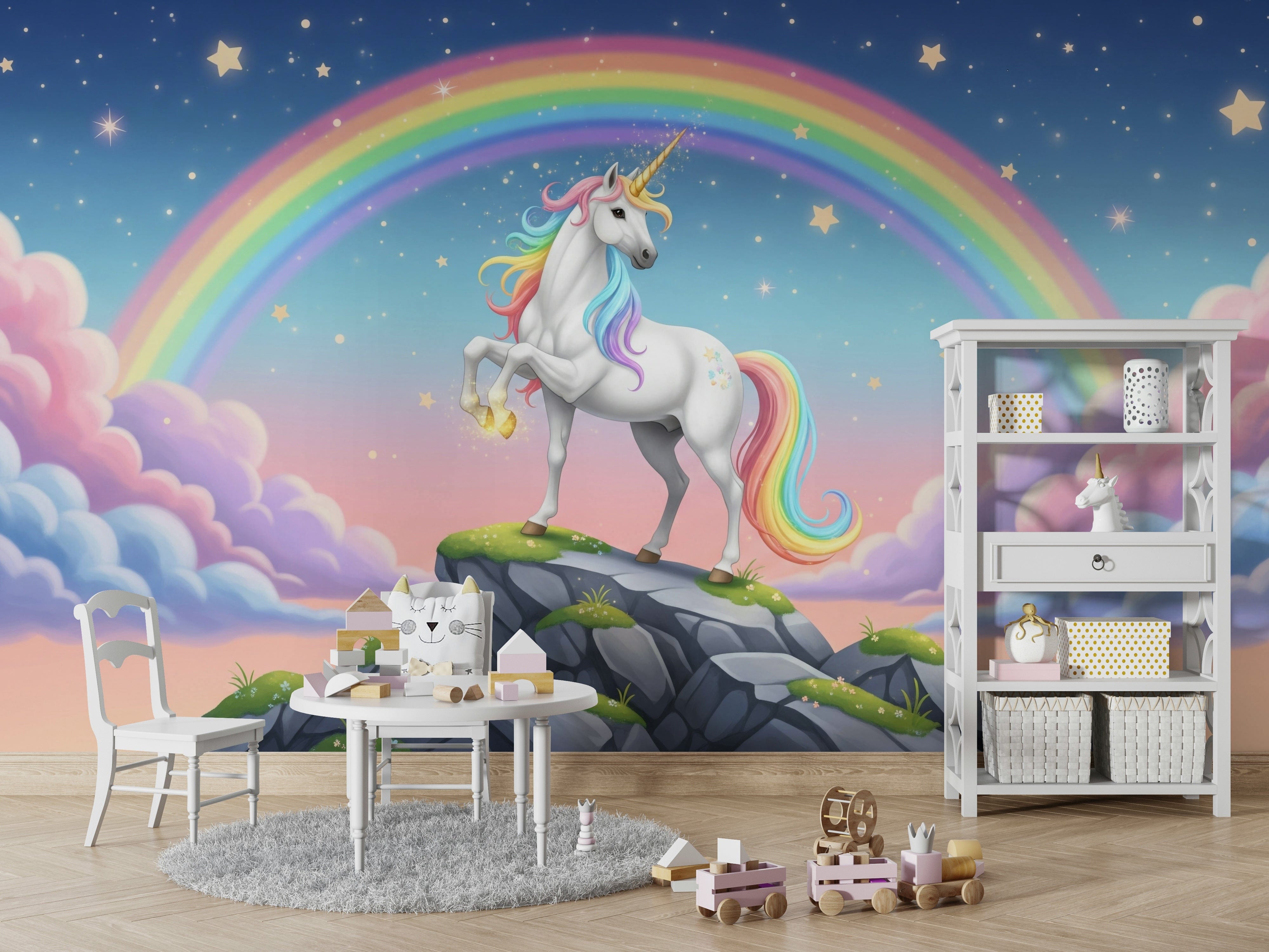 Rainbow Unicorn Wallpaper - Dreamy & Magical