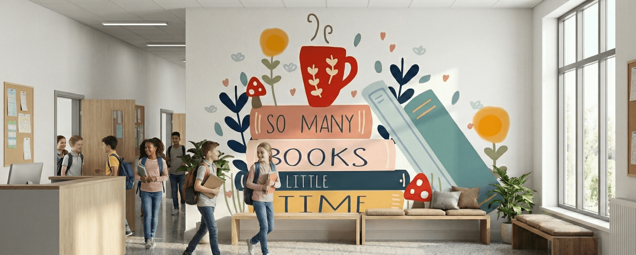 School Murals | Wallpaper for Interactive Learning Spaces