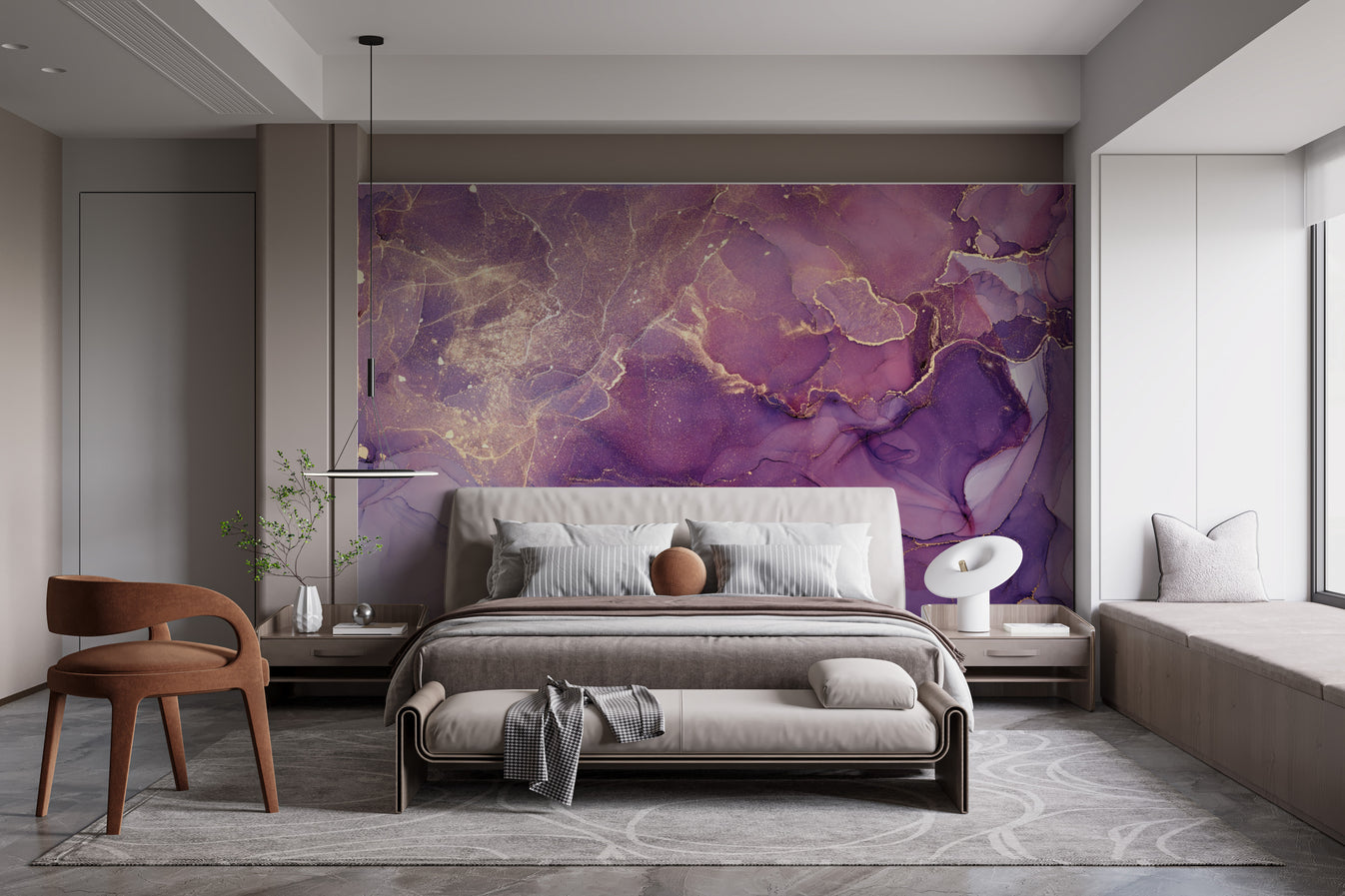 Abstract Colorful Modern Art Marble Wallpaper Murals