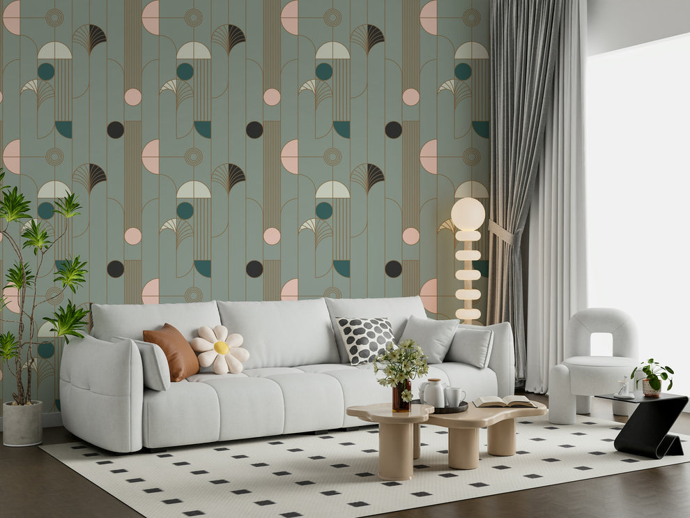 Art Deco Geometric Wallpaper
