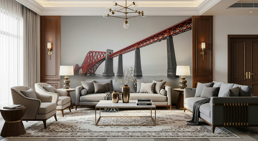 Red Forth Bridge Wallpaper