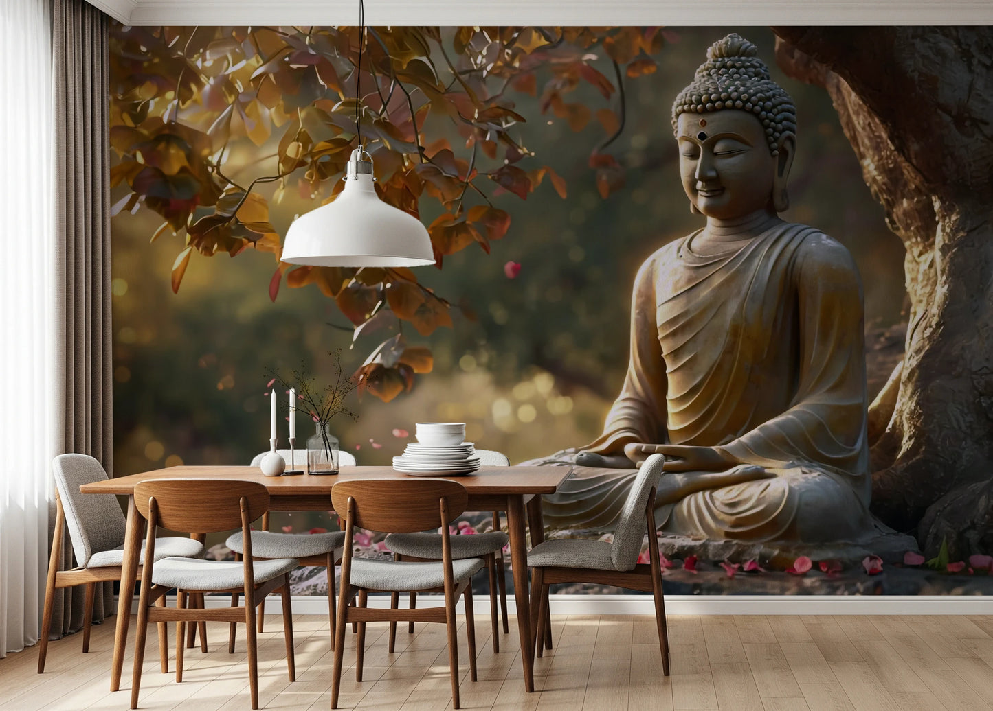 Serene Buddha Wallpaper Mural