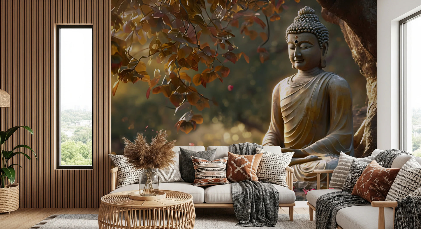 Serene Buddha Wallpaper Mural