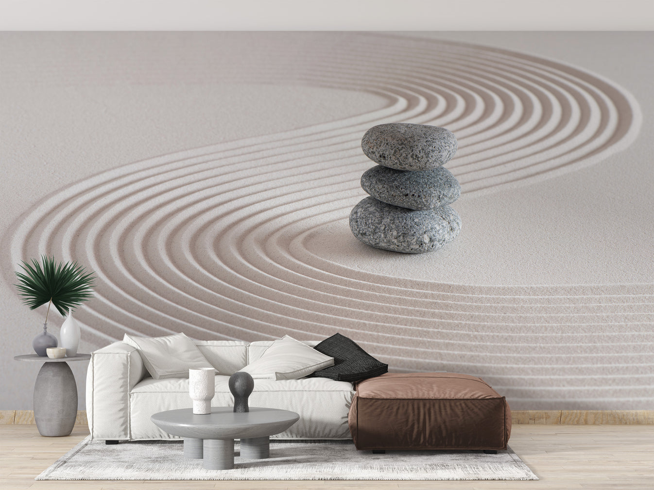 Zen Garden Stones Balance Wall Mural - Giffywalls