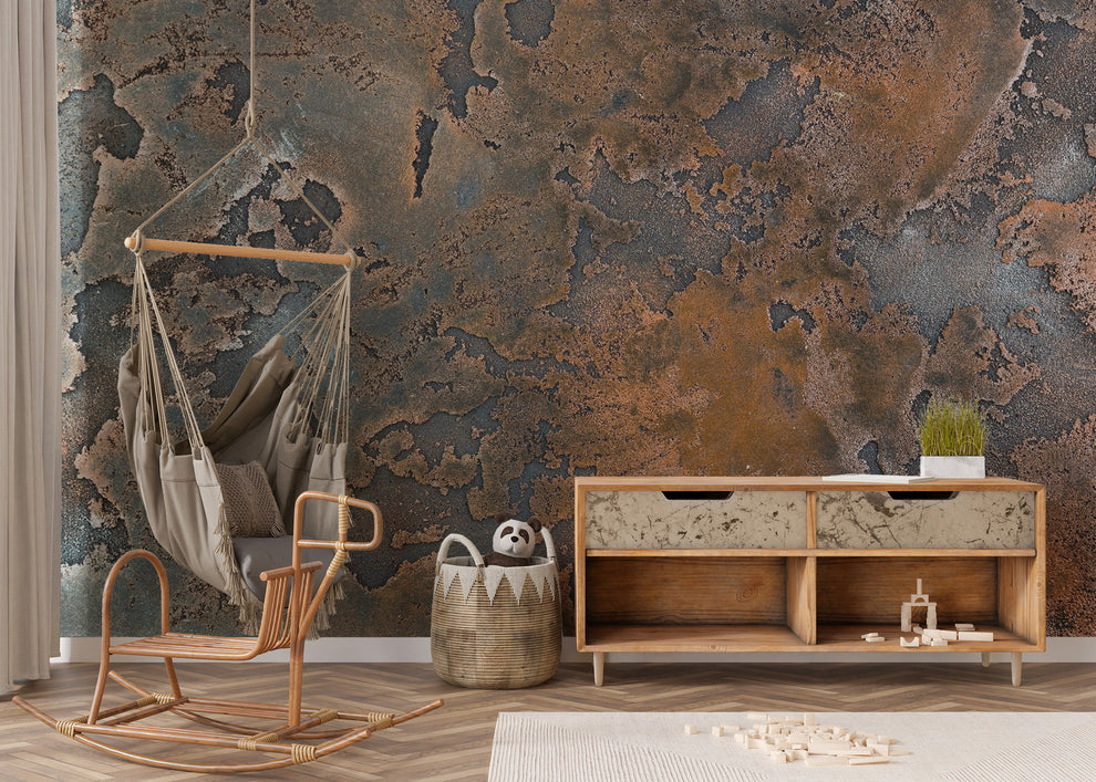 Premium Rusty Metal Wallpaper Mural with 100% Pure Materials