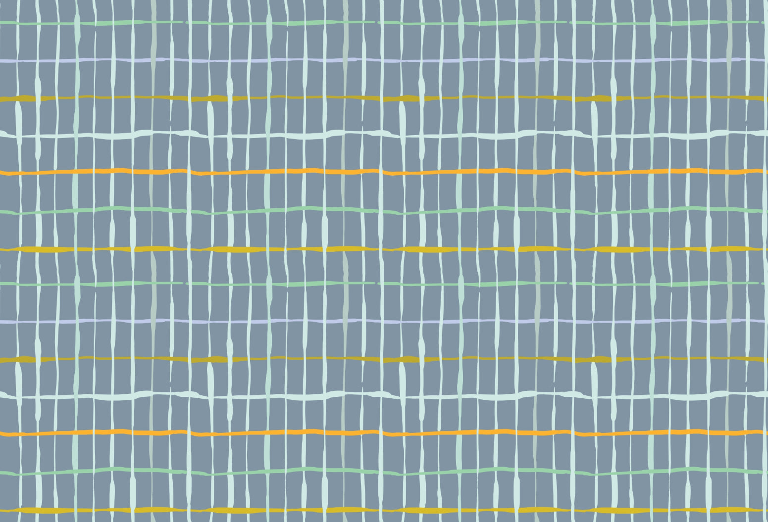 Slate Blue Handdrawn Lines Wallpaper