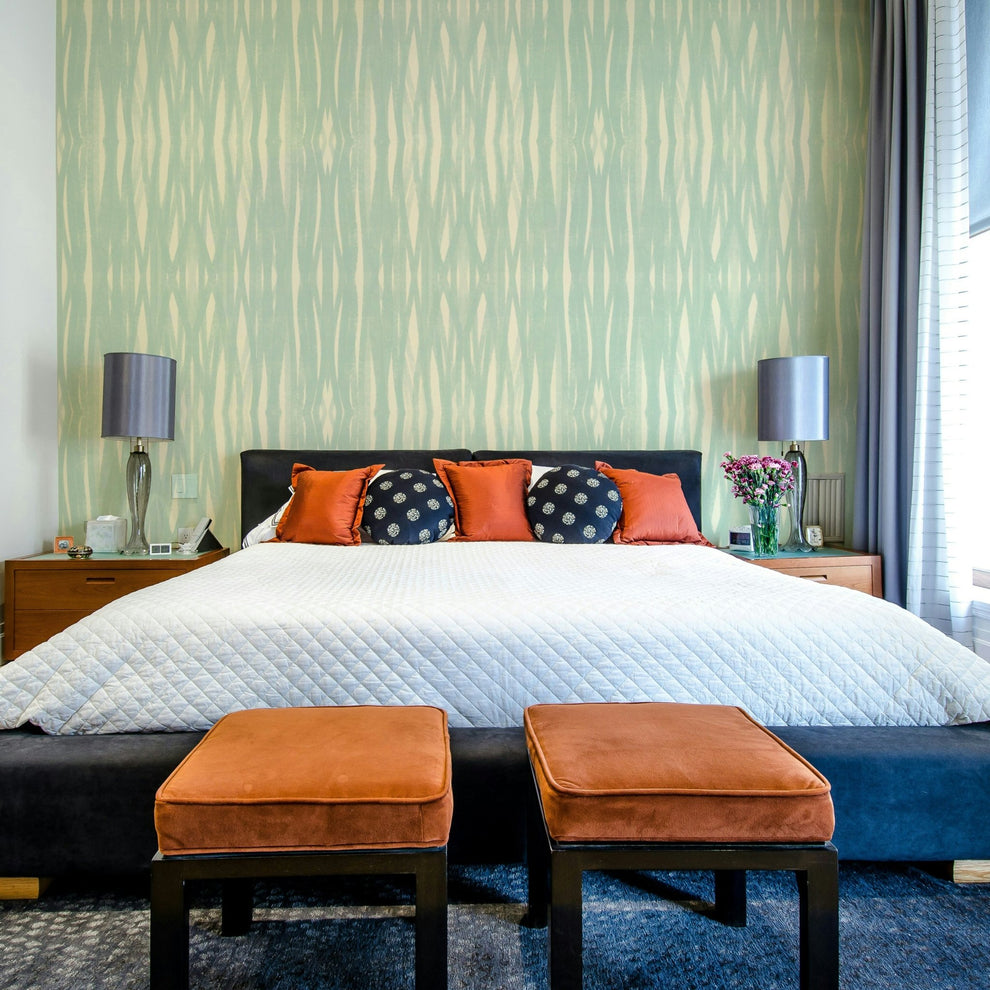 Aqua Flow Wallpaper Serene Aqua Strokes for a Calming Home