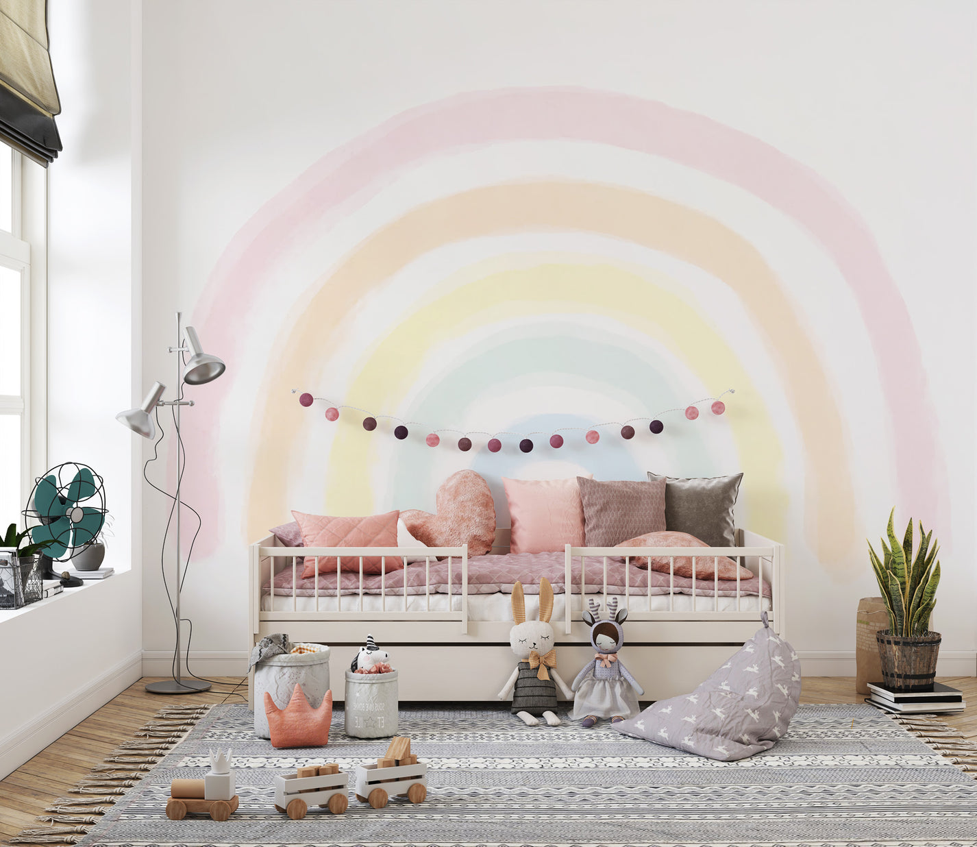 Buy Pastel Rainbow Wall Mural - A Whimsical Touch – Giffywalls