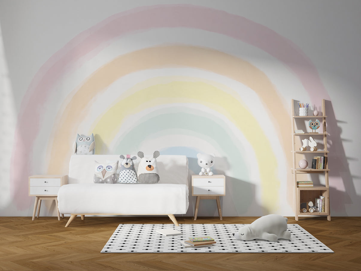 Buy Pastel Rainbow Wall Mural - A Whimsical Touch – Giffywalls