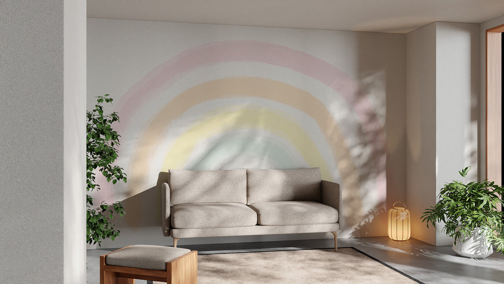 Buy Pastel Rainbow Wall Mural - A Whimsical Touch – Giffywalls