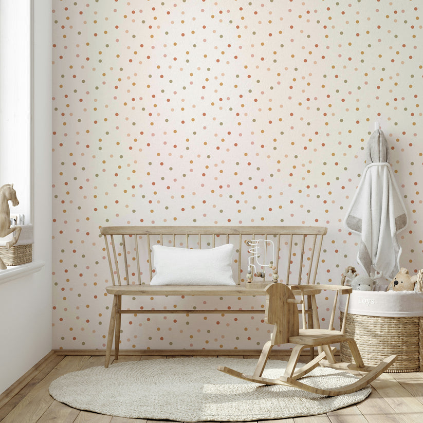 Confetti Boho Woodland Wallpaper Design