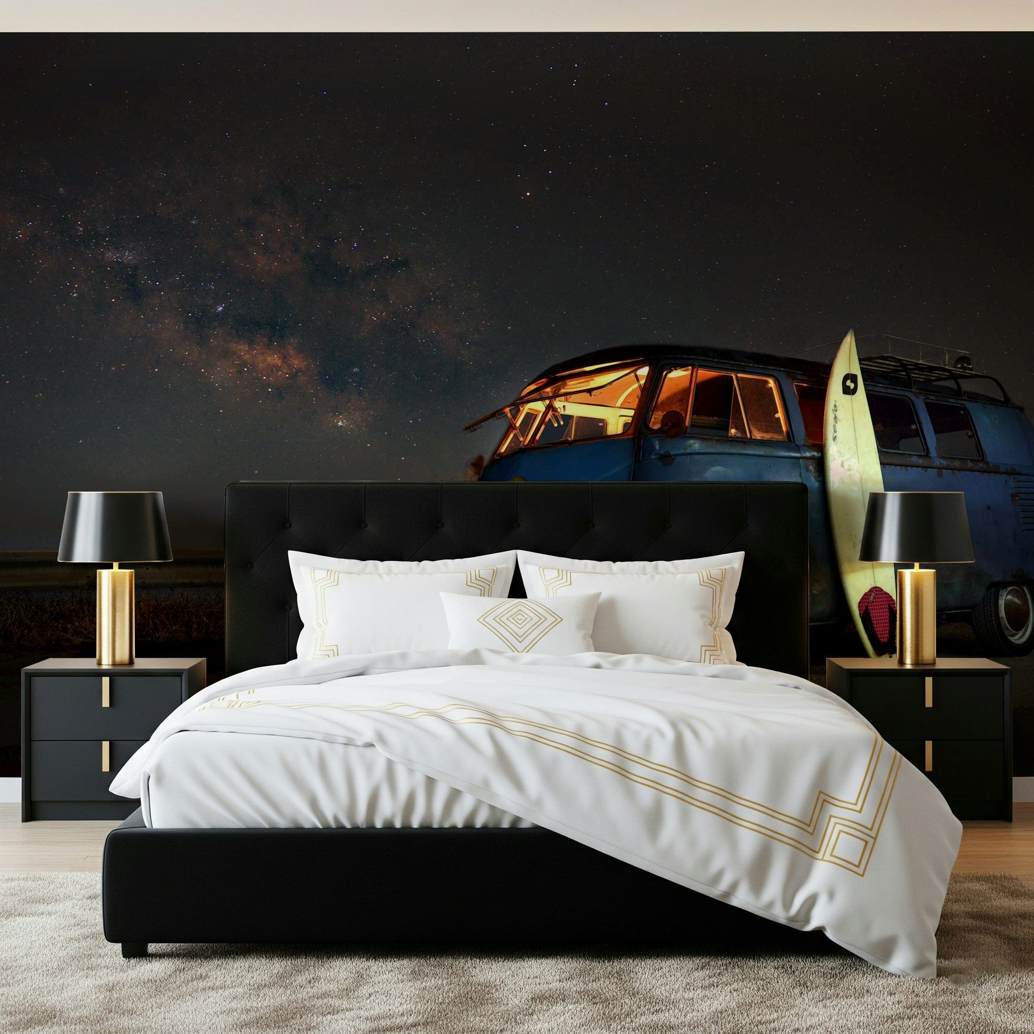 Cosmic VW Bus Wallpaper