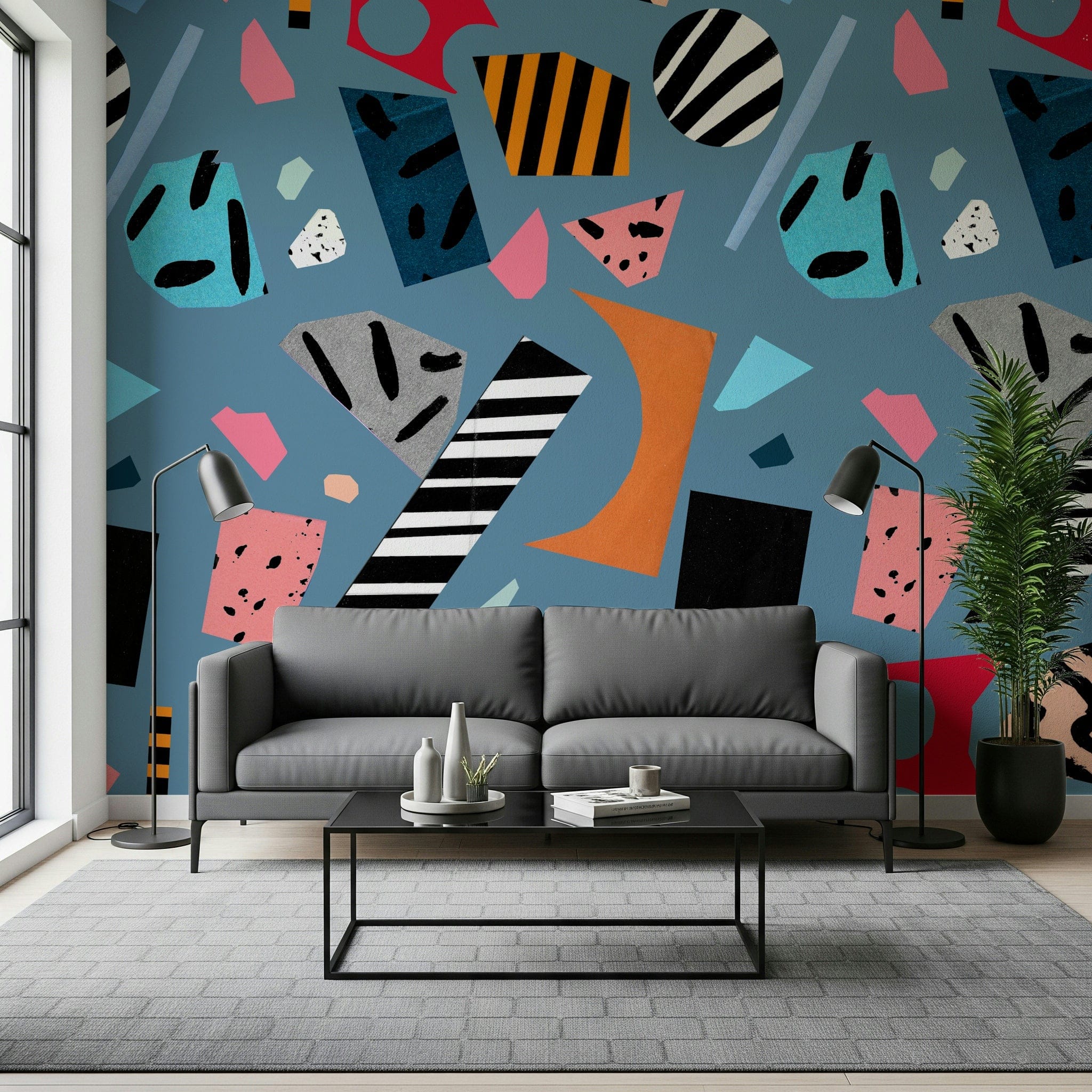 Creative Collage Wallpaper for Workspace