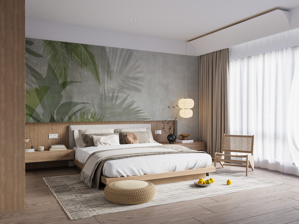 Green Leaves Wallpaper Wall Murals | Giffywalls