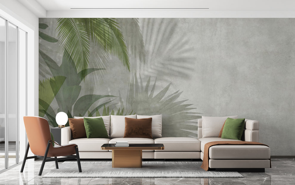 Green Leaves Wallpaper Wall Murals | Giffywalls