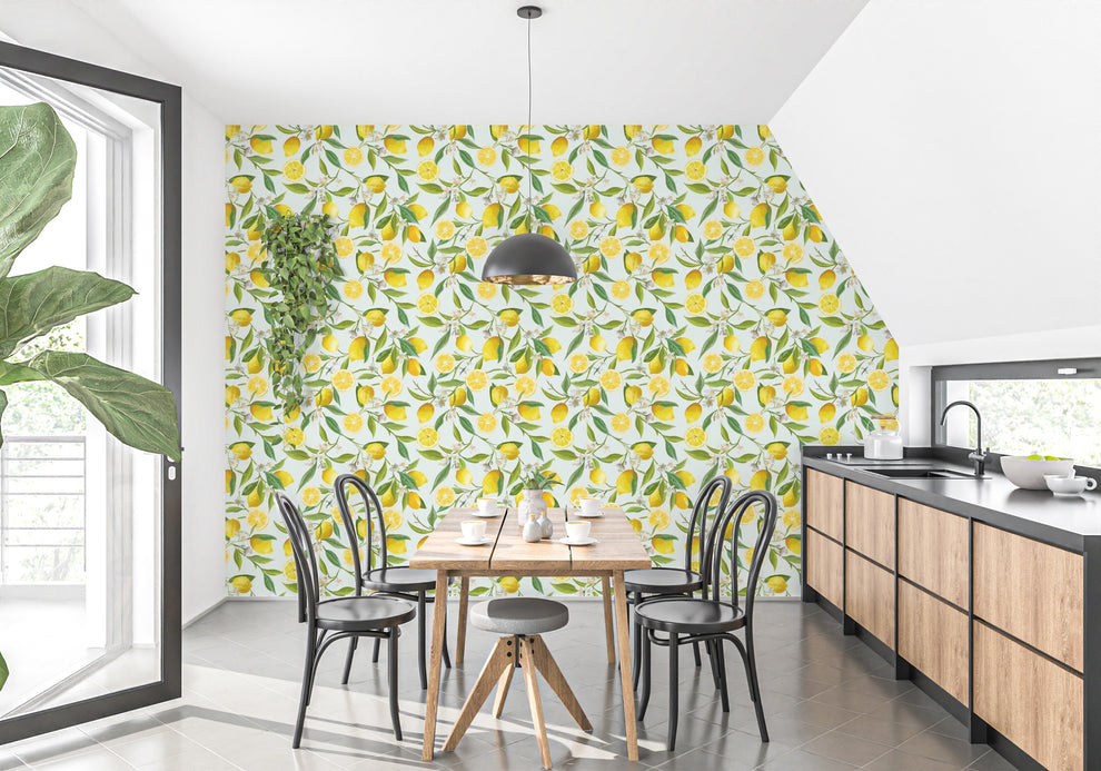 Lemon Wallpaper Murals for Kitchen - Fresh & Lovely Decor