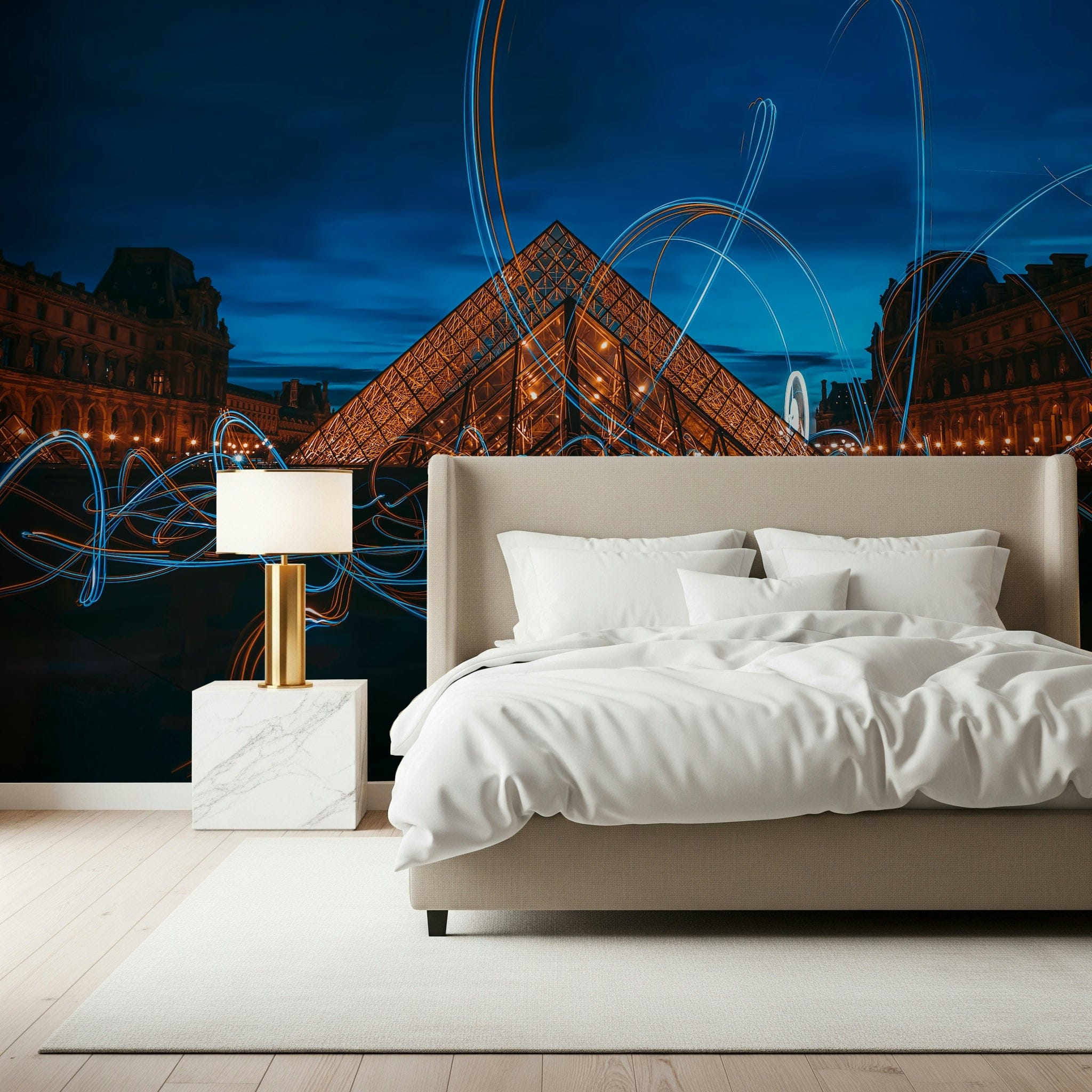 Louvre Pyramid Art Wallpaper