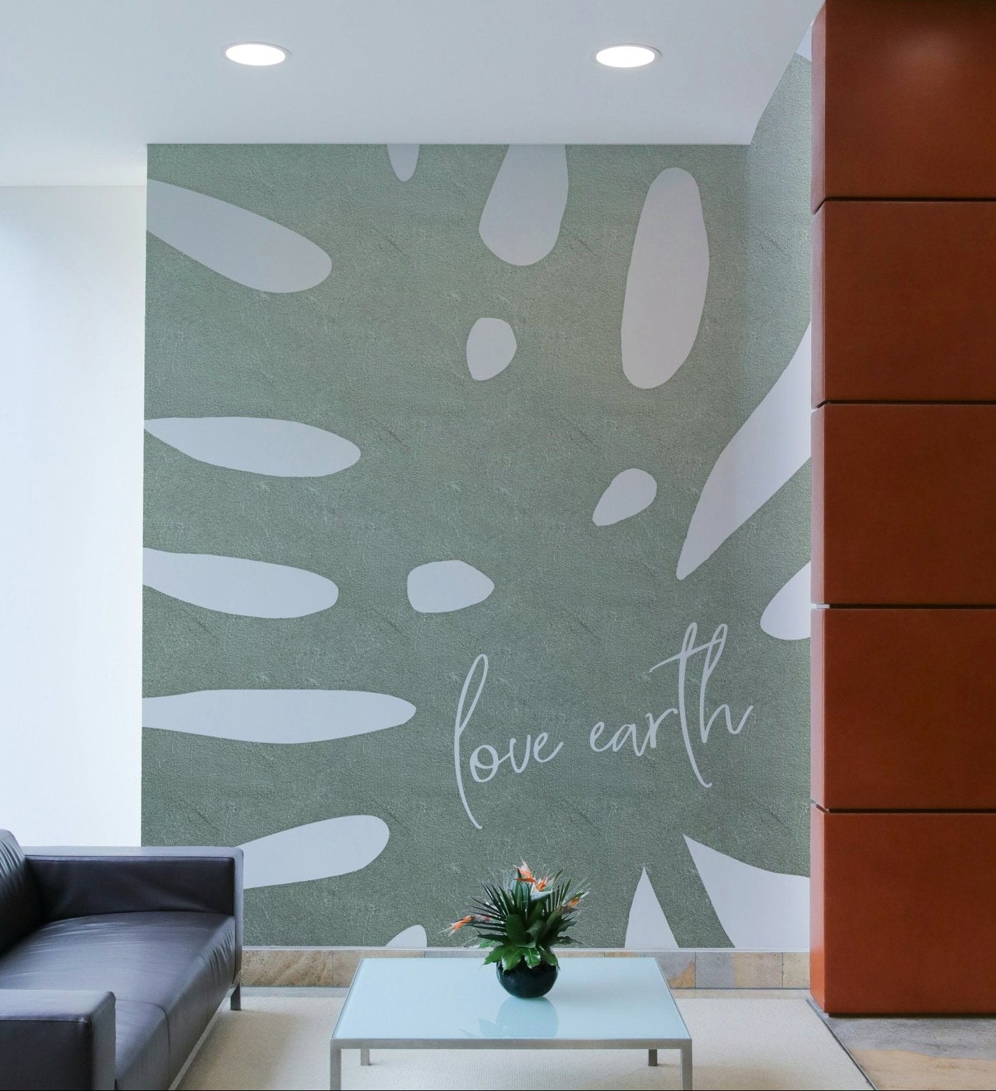 Love Earth Wall Mural for Eco-Friendly Room Decor