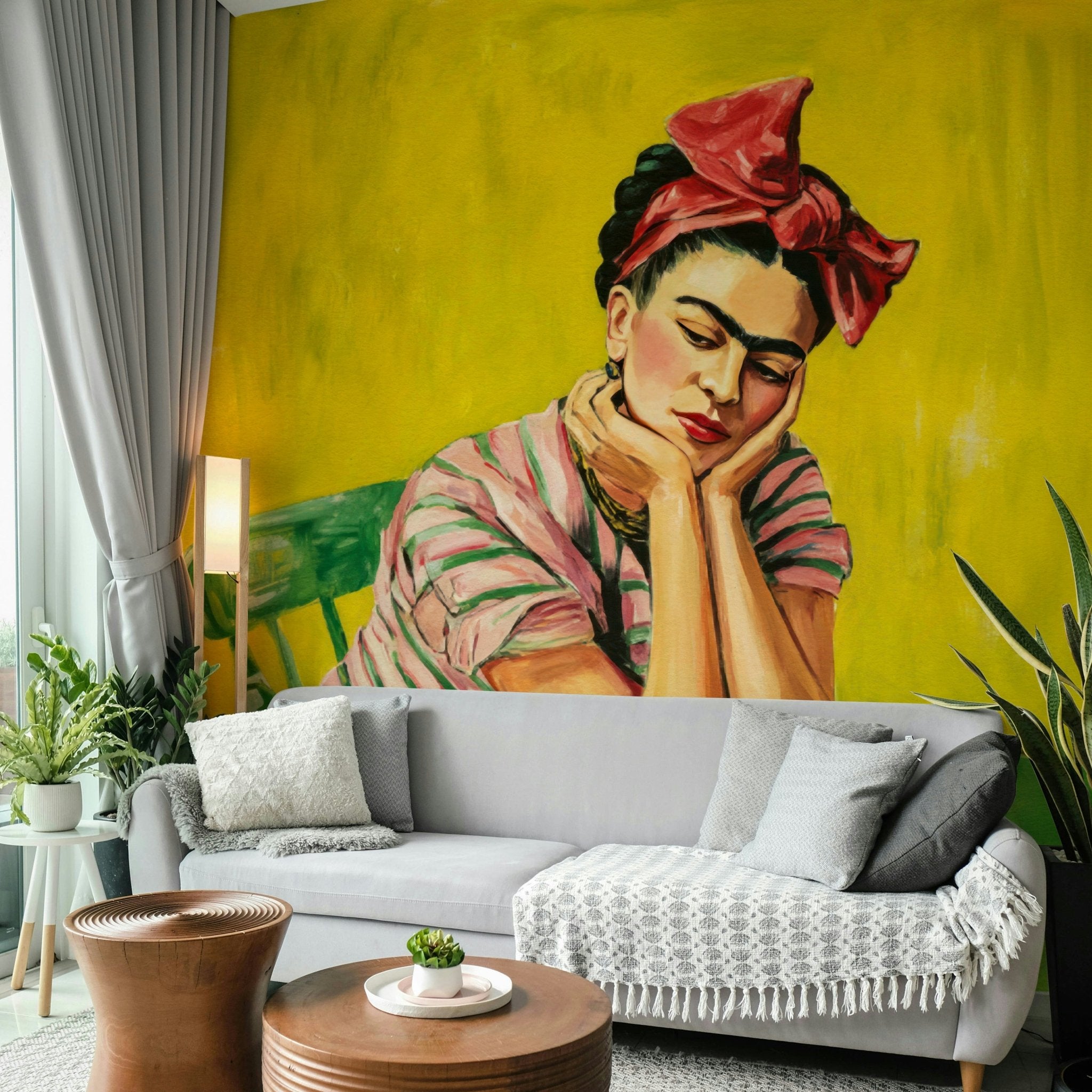 Mexican Muse Wall Mural – Bold Artistic Wallpaper