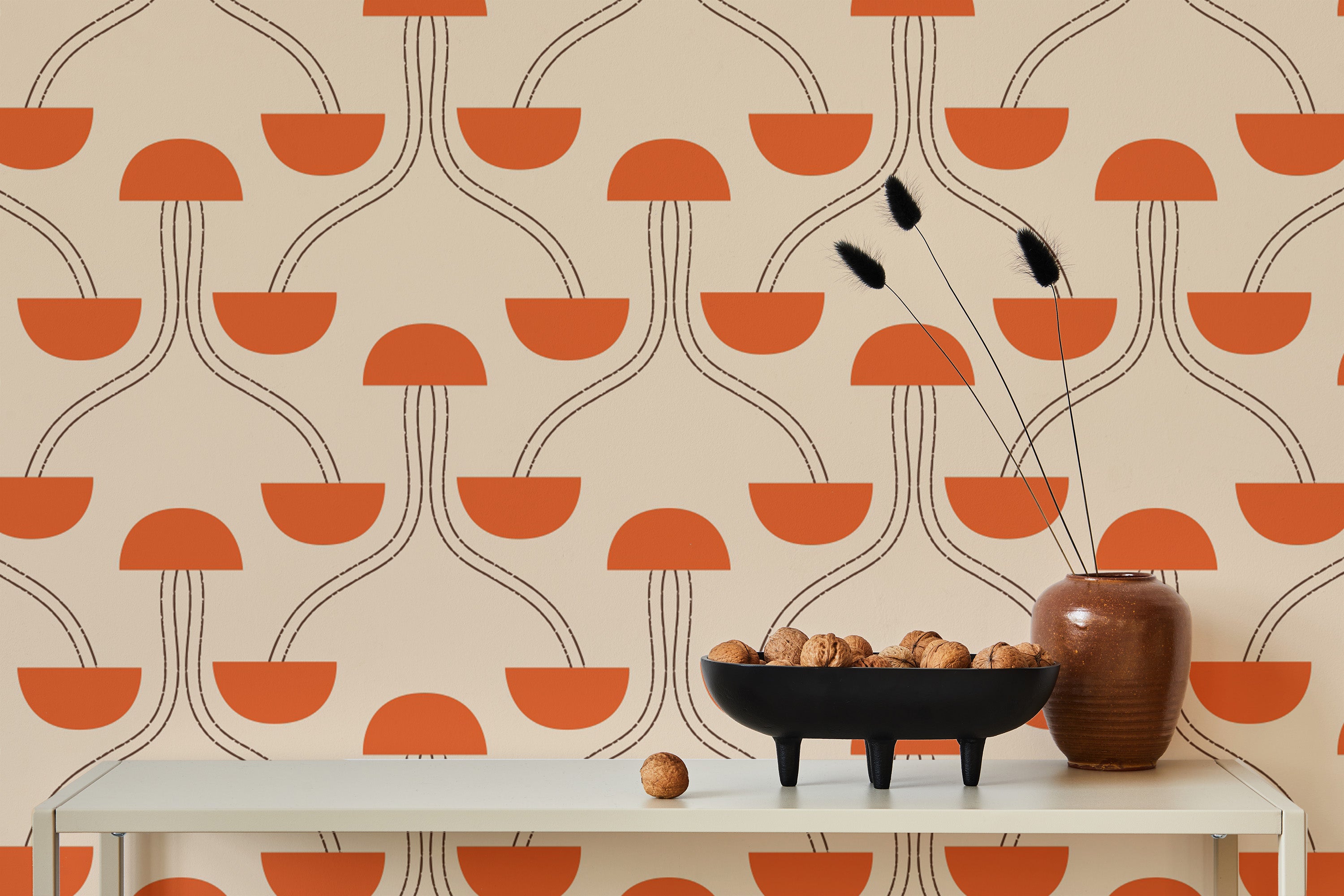 Mindfulness Zen Orange Wallpaper