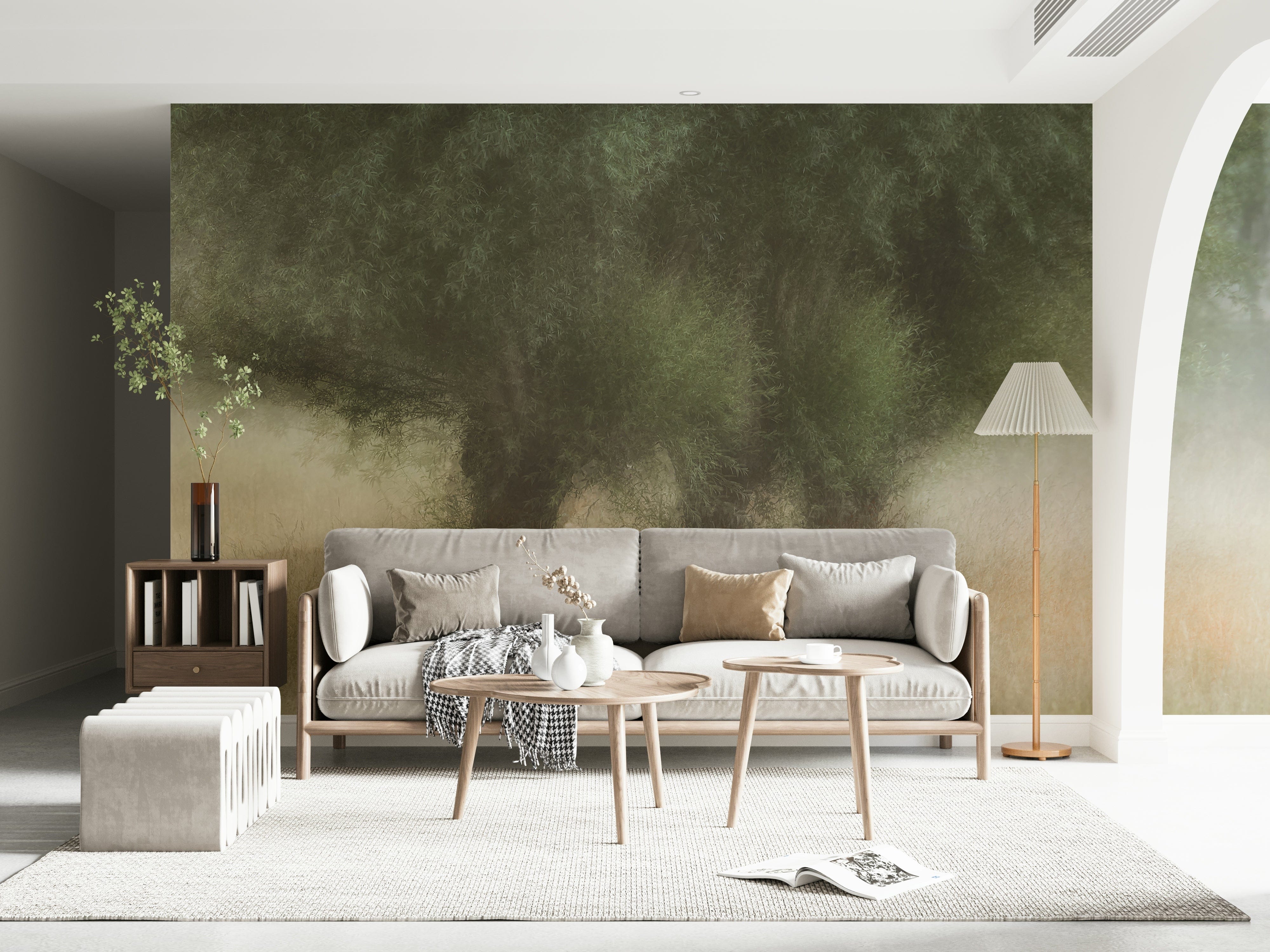 Misty Grove Wallpaper Mural