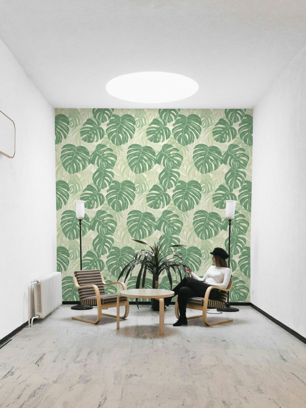 Monstera Moments Wallpaper – Tropical Mural for Walls