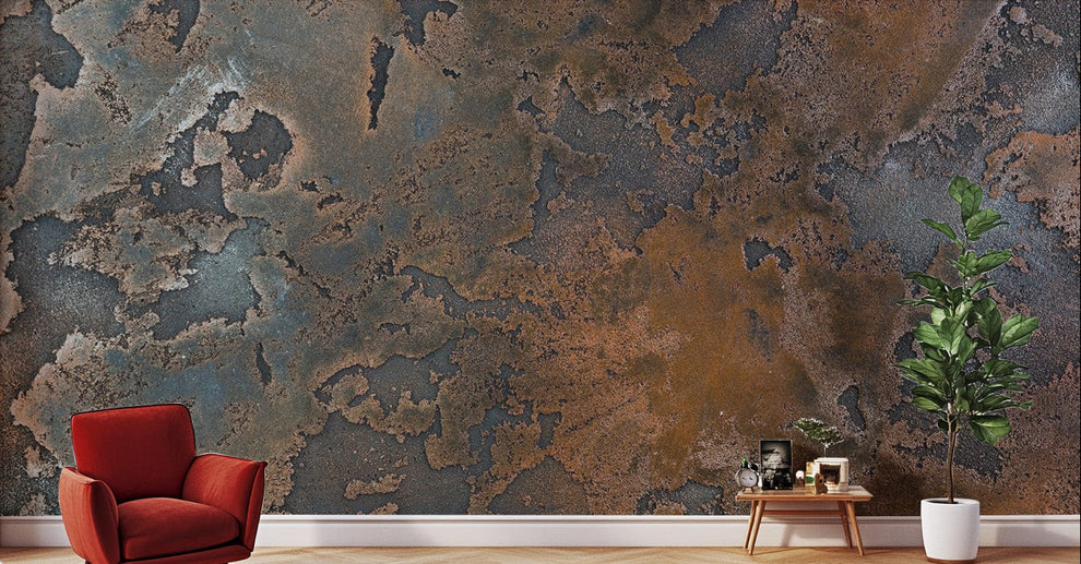 Premium Rusty Metal Wallpaper Mural with 100% Pure Materials