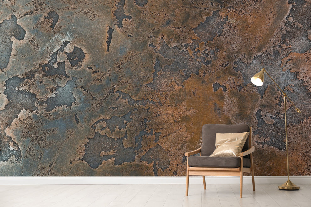 Premium Rusty Metal Wallpaper Mural with 100% Pure Materials