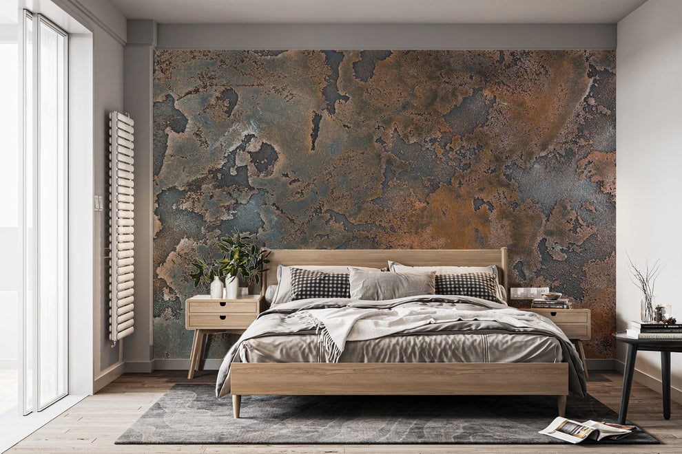 Premium Rusty Metal Wallpaper Mural with 100% Pure Materials