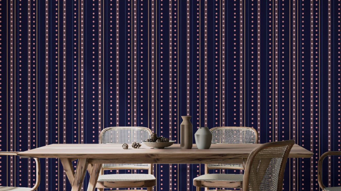 Starry Indigo Waltz Wallpaper - Night Sky Elegance