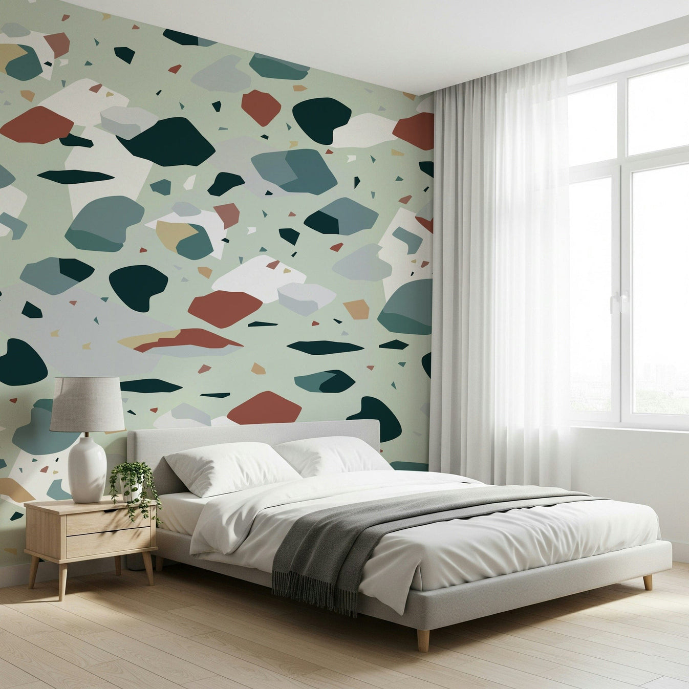 Terrazzo Style Wall Mural