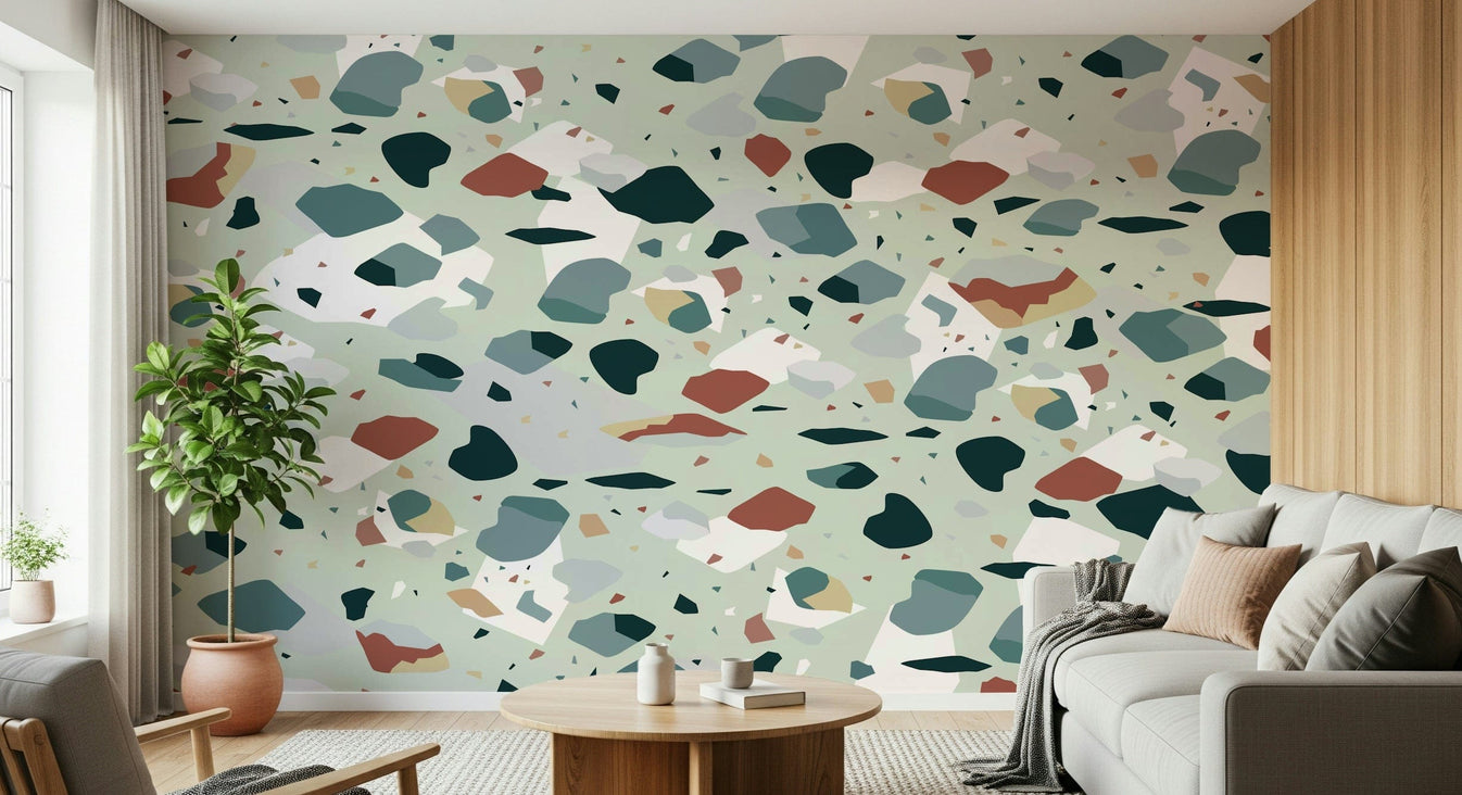 Terrazzo Style Wall Mural